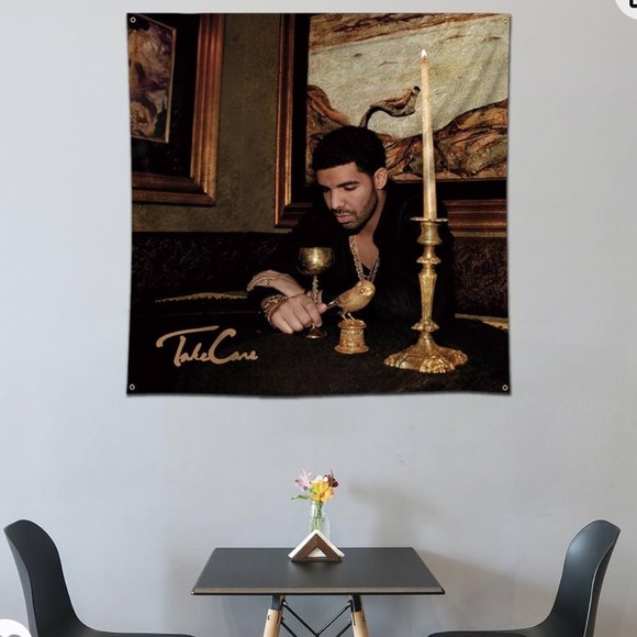 Wall Decor | Take Care Album Cover Flag Tapestry Drake Hanging Living ...